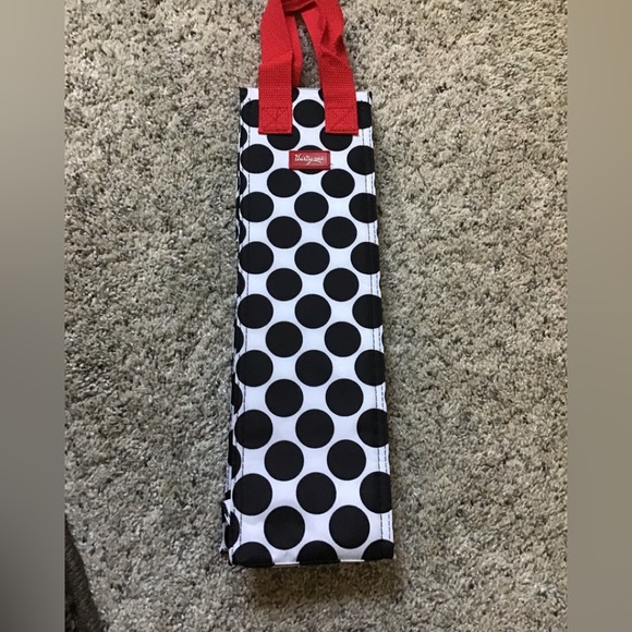 thirty-one | Kitchen | Thirty One Red White Black Polka Dot Wine Cooler ...